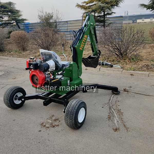 360 Degree Rotation CE ATV Towable Backhoe Excavator - Buy KELLFRI ...